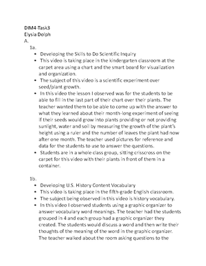 D093 task 1 - Task 1 paper - TASK 1: Assessment Planning Ashley Dewitte ASSESSING IMPACT ON ...