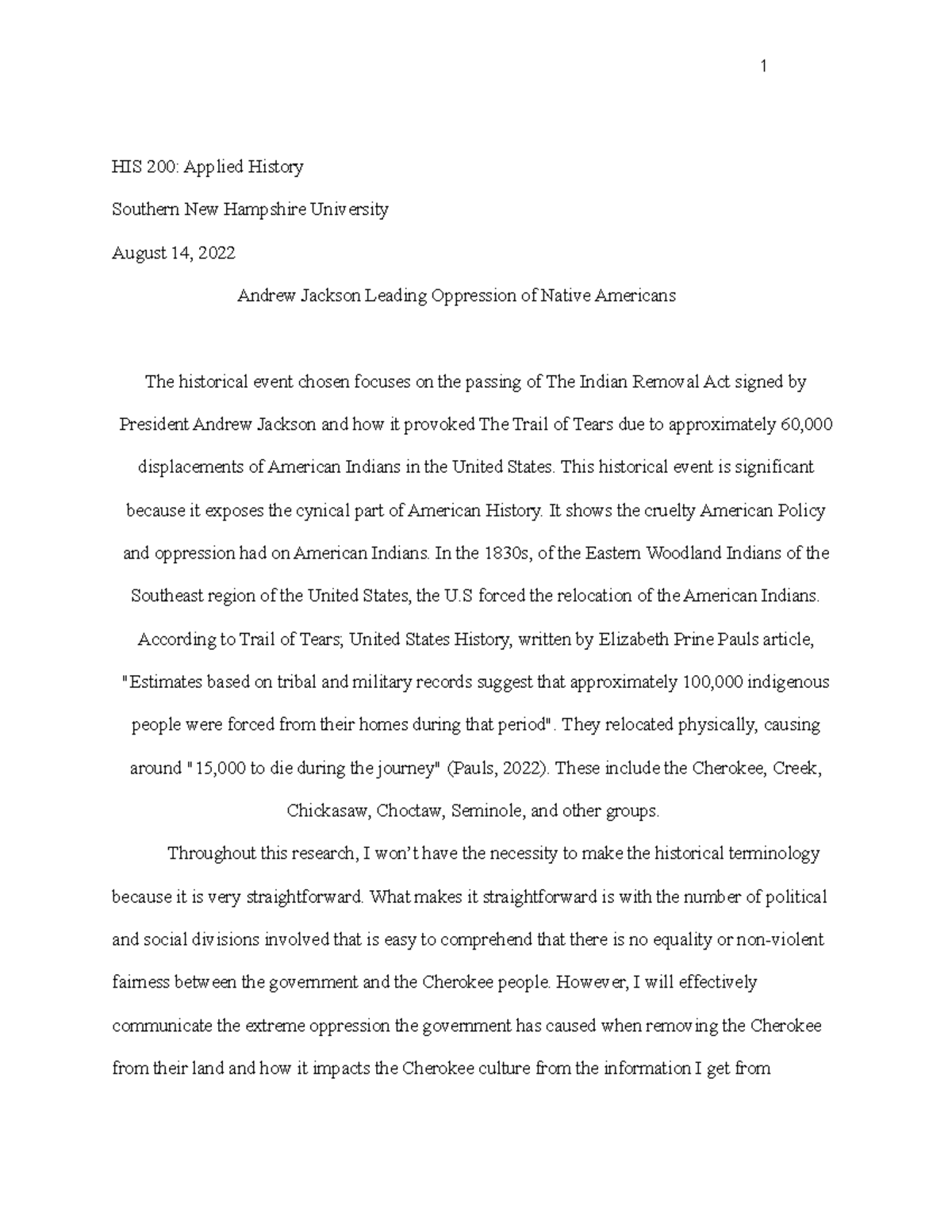 8-3 Historical Analysis Essay Submission - HIS 200: Applied History ...