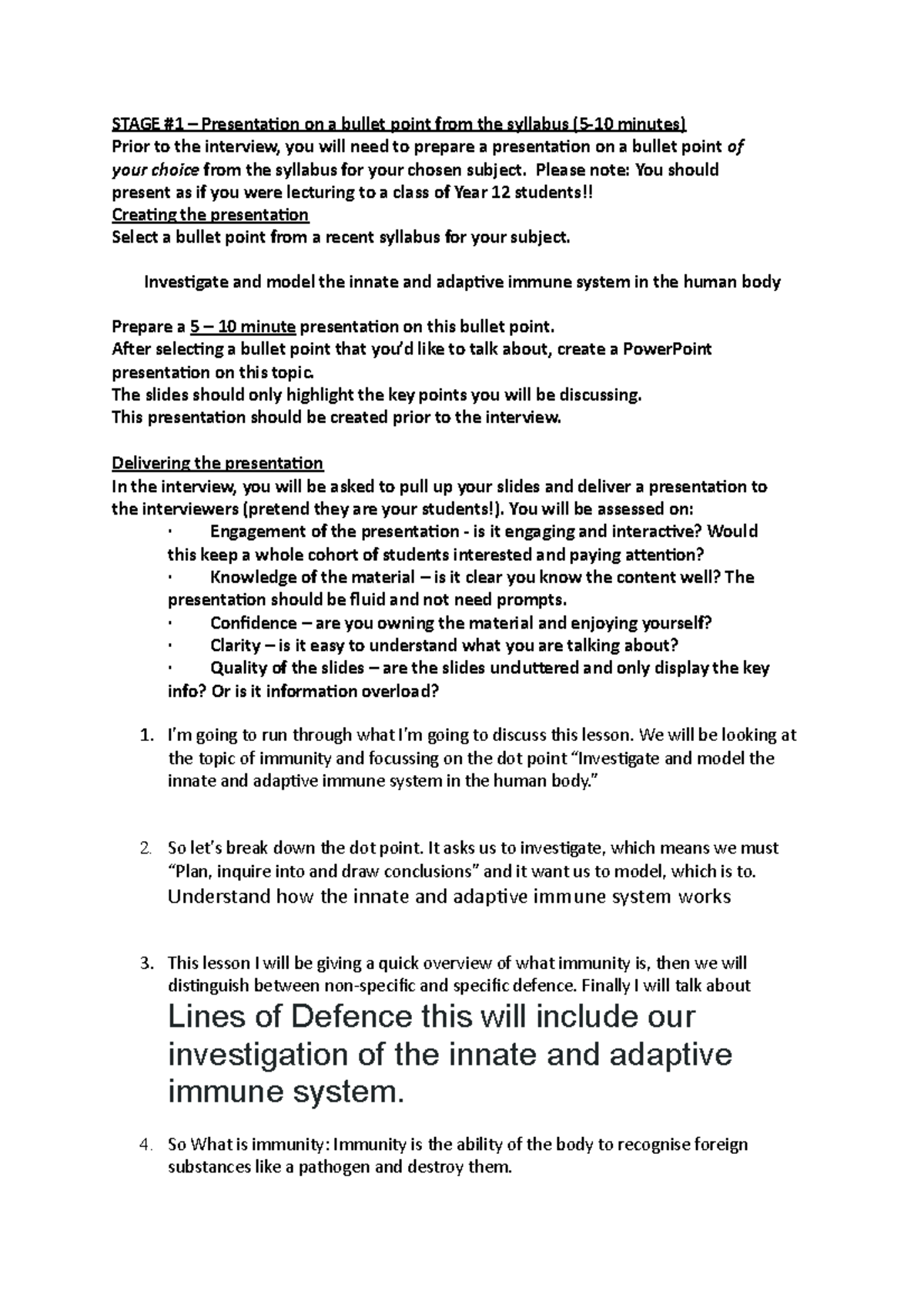 Biology Lecture from week 1 to week 3 of semester 2 - STAGE #1 ...