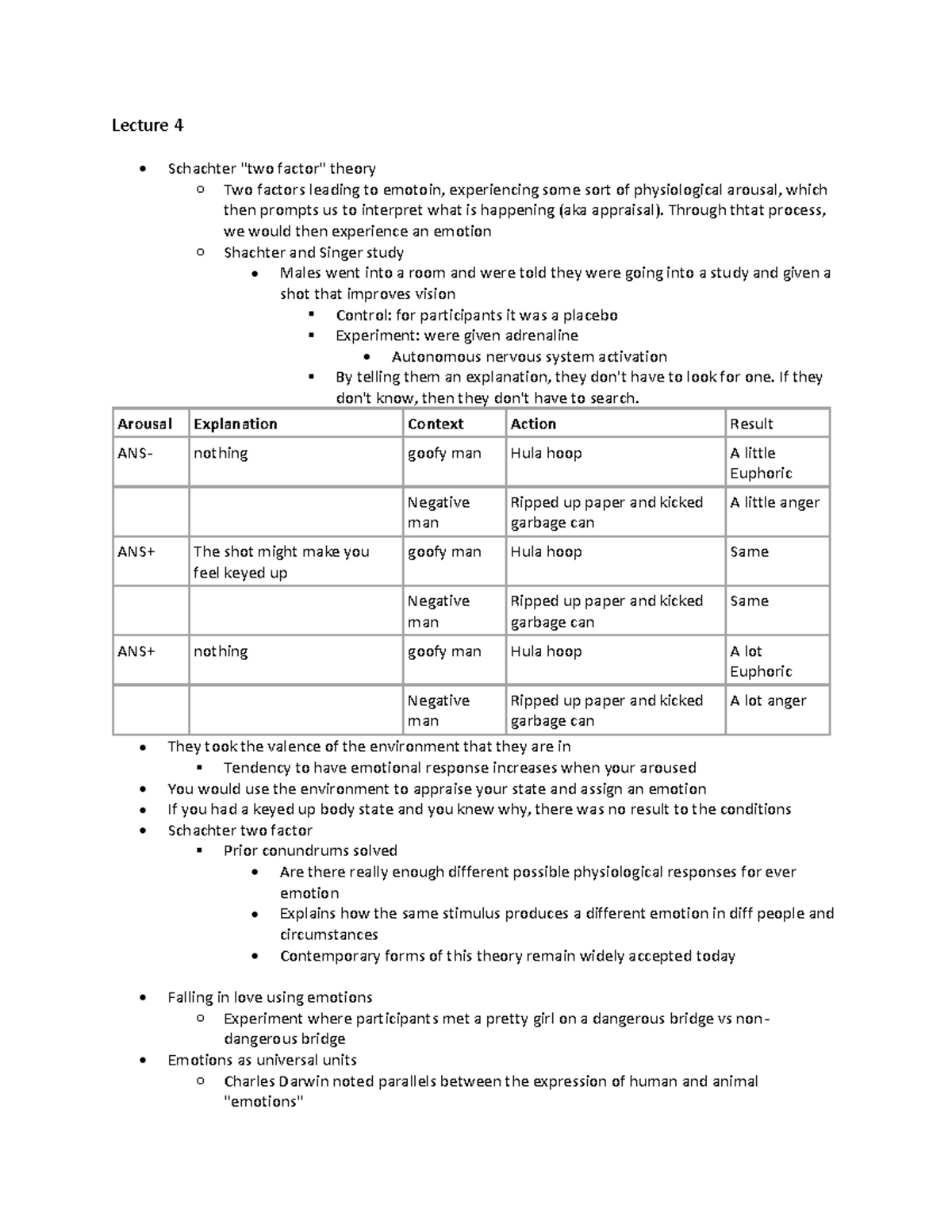 Lecture 4 - Taught by Prof. Leah Somerville - Lecture 4 Schachter "two ...
