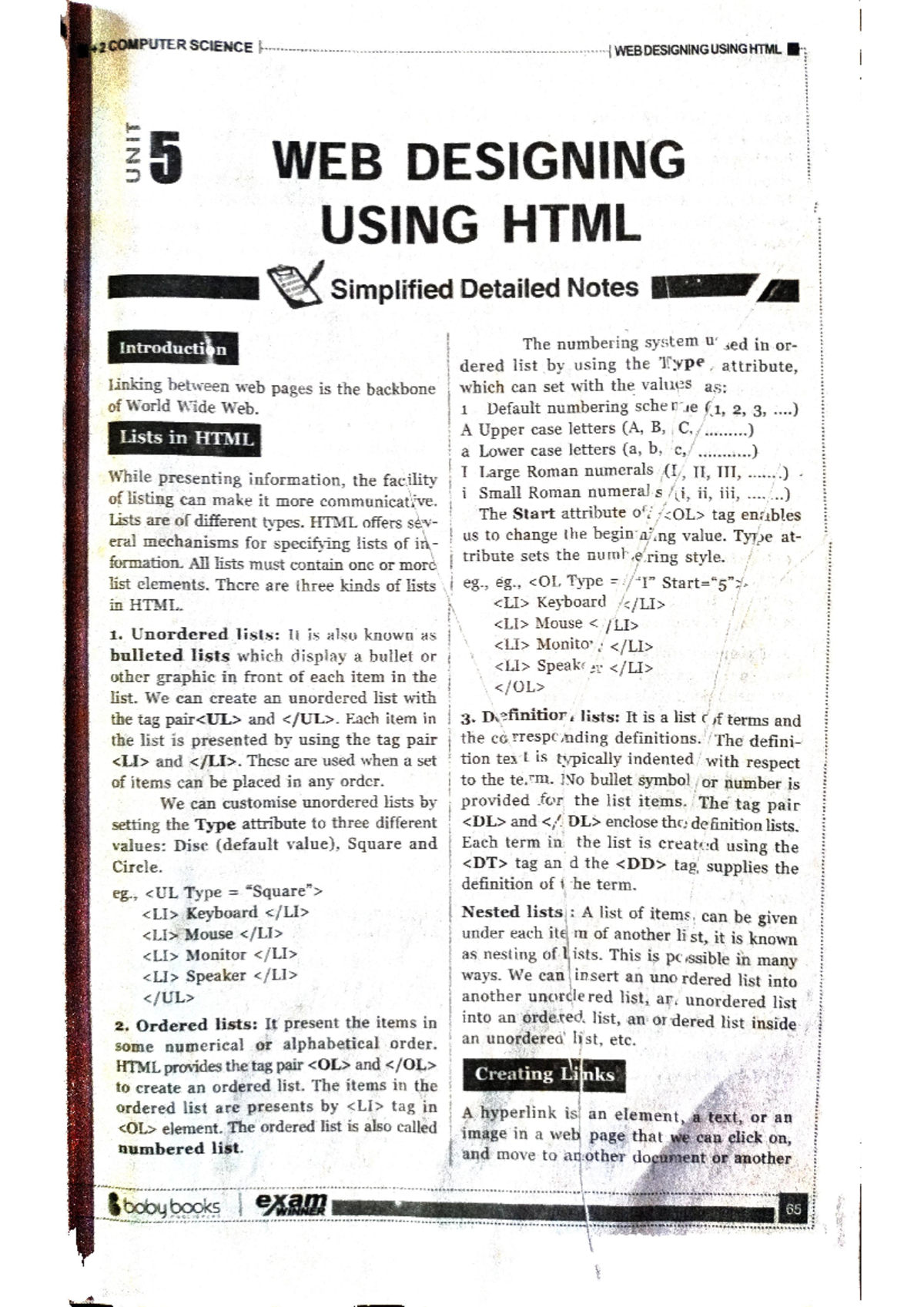 Web designing using html - Computer Science Fundamentals - Studocu