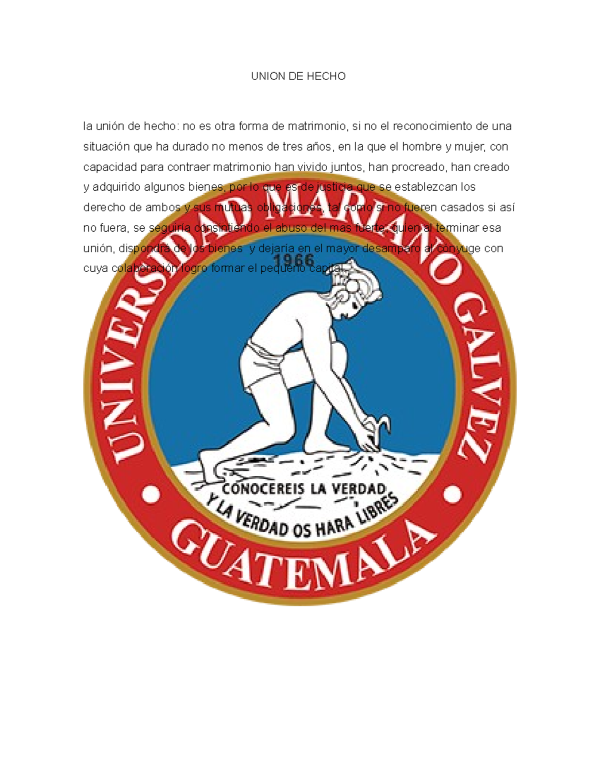 Union DE Hecho - UNION DE HECHO la unión de hecho: no es otra forma de ...