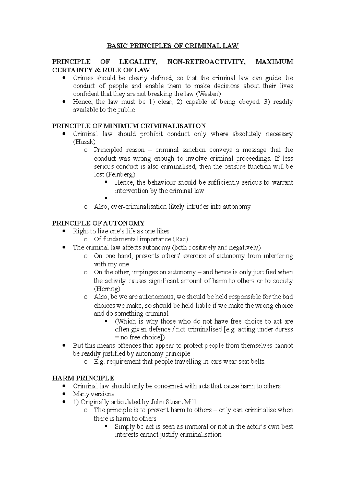 Basic Principles of Criminal Law - BASIC PRINCIPLES OF CRIMINAL LAW ...