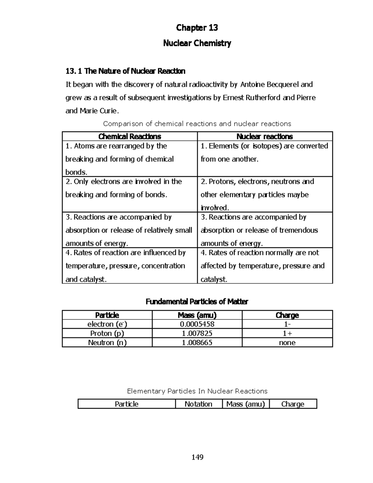 Chapter 13 - Nuclear Chemistry - Chapter 13 Nuclear Chemistry 1 The ...