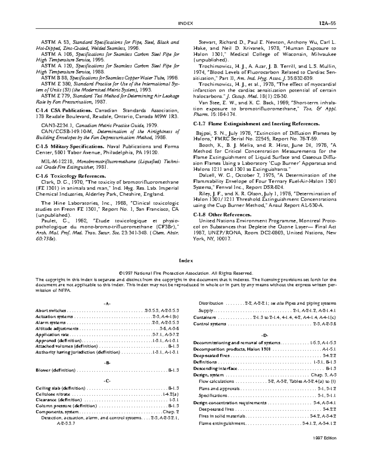 National Fire Protection Association INDEX 12A 1997 Edition ASTM A national-fire-protection-association-index-12a-1997-edition-astm-a