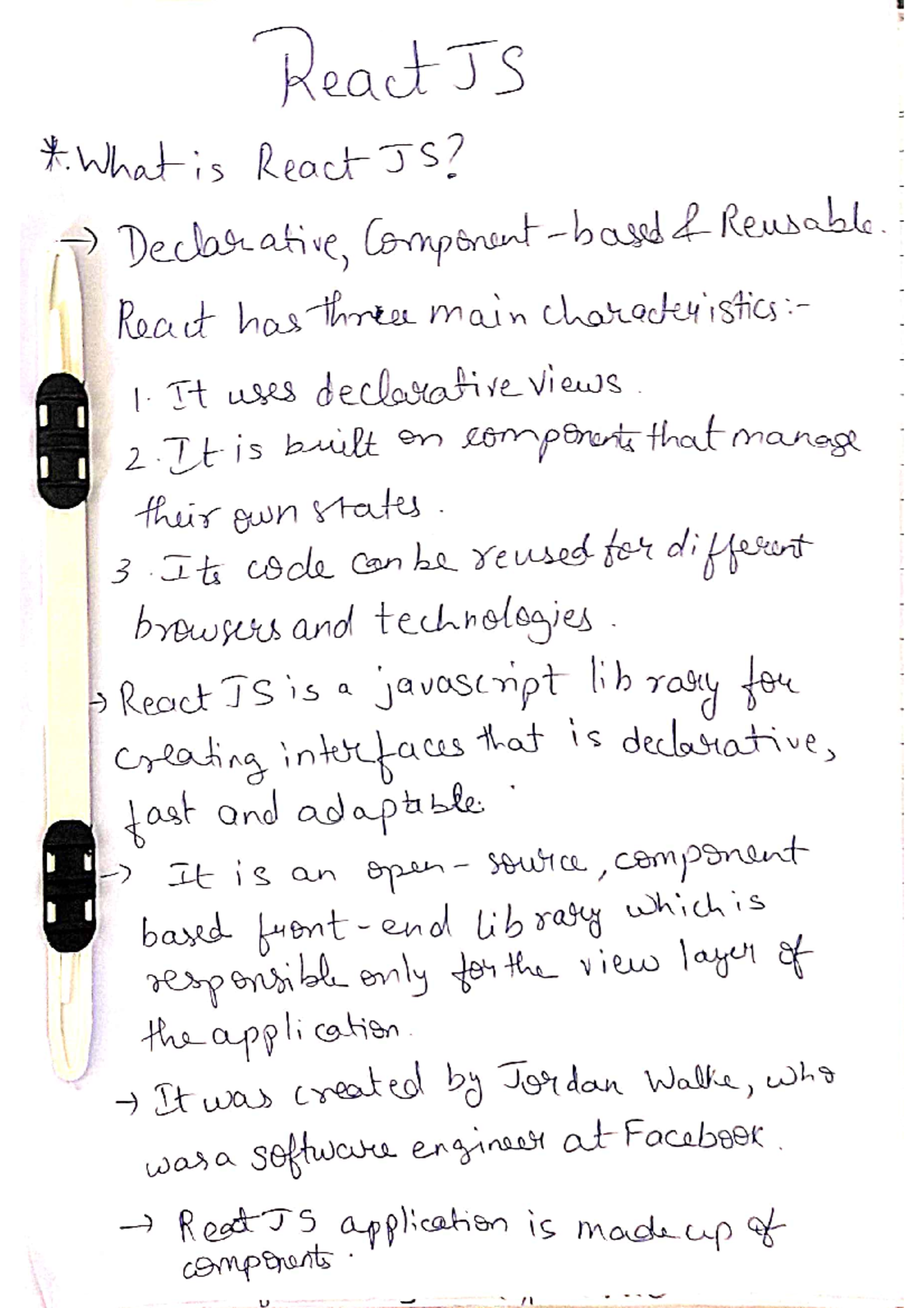 6th module ip - Internet Programming - React JS What is React JS ...