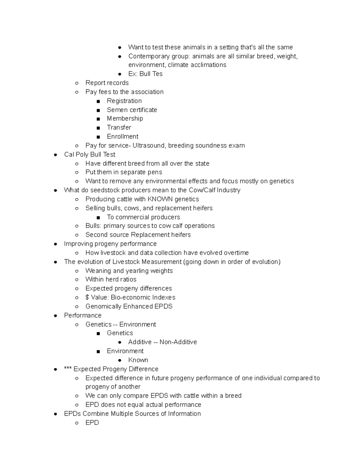 ASCI-221 21-30 - Lecture notes for Intro to Beef Production ASCI 221 ...
