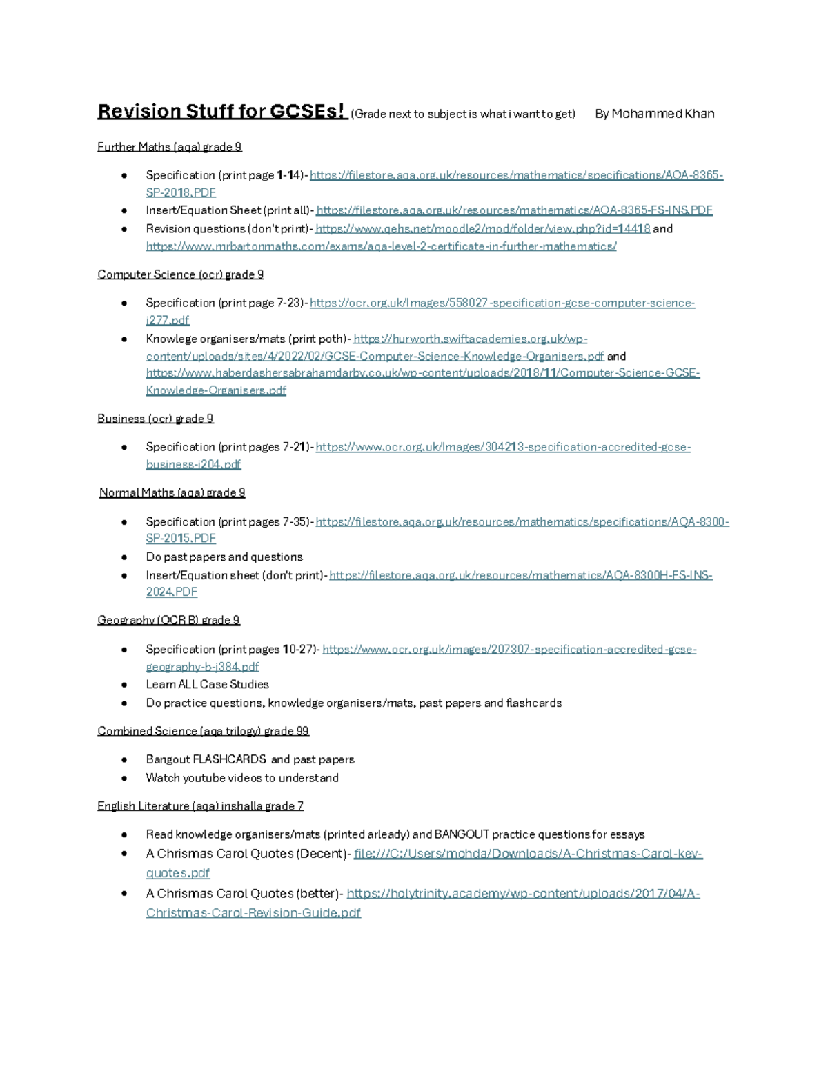 Revision Stuff for GCSEs - aqa.org/resources/mathematics/specifications ...