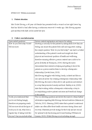 Vital Signs & Charting (SAGO) Chart - 7/03/ NURS1003 Week 3 Vital Signs ...