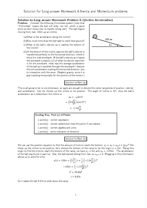 Introduction to Classical Mechanics - Introduction to Classical Mechanics Homework Multiple ...