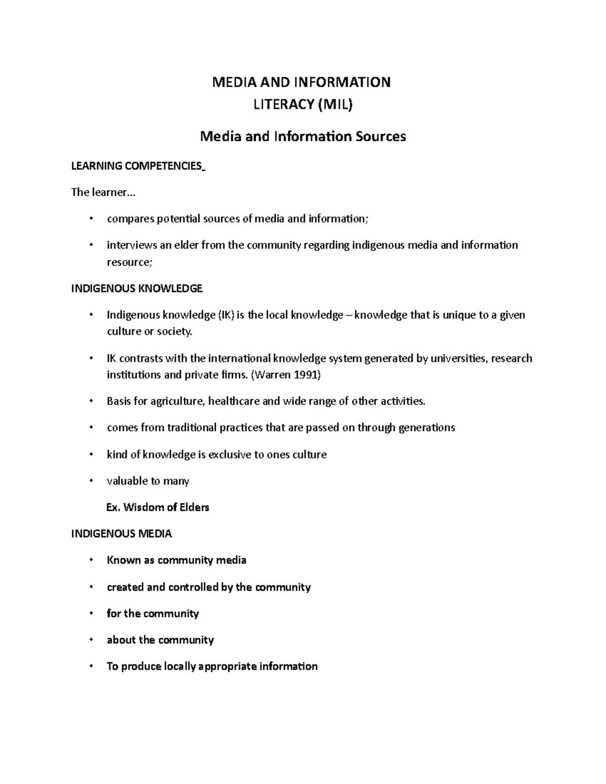 Media AND Information Sources WEEK 5 Lesson 6 - MEDIA AND INFORMATION ...