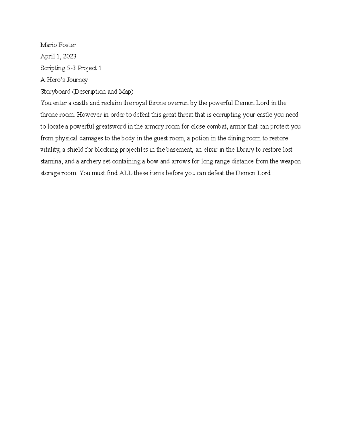 Mario Foster's IT Scripting 5-3 Project 1 - Mario Foster April 1, 2023 ...