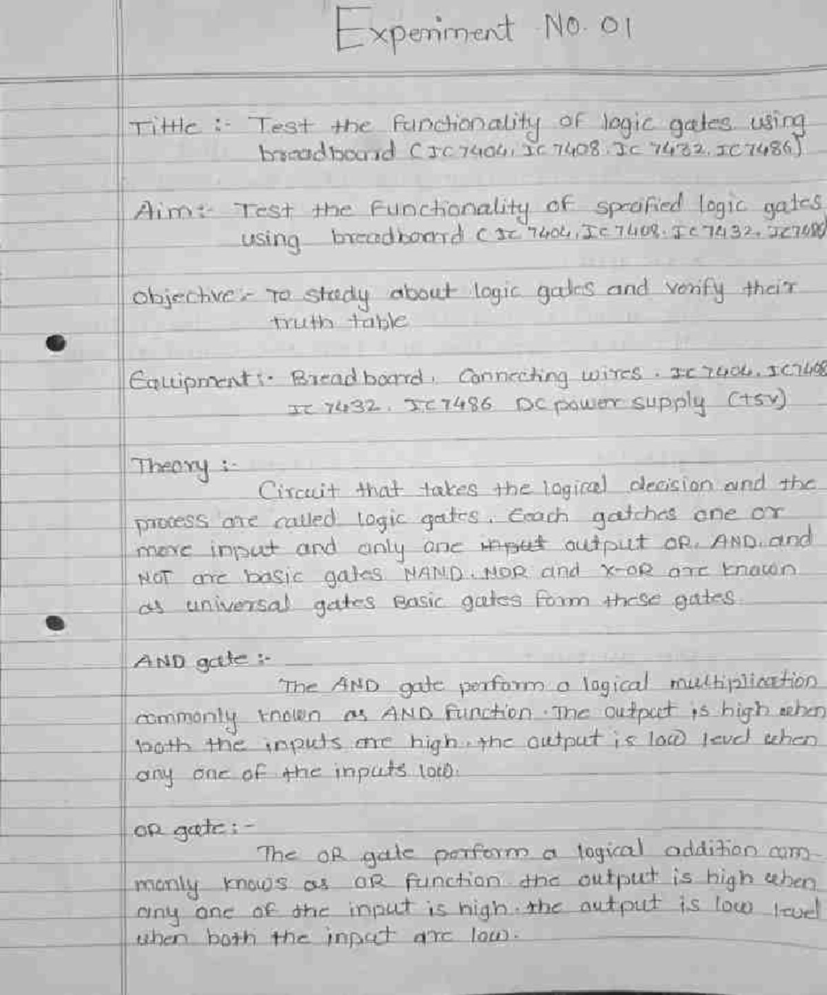 2526 DE exp - Digital electronics tutorial - / B. Tech (Electronics ...