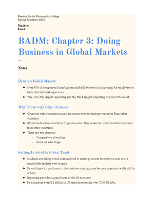 BADM Chapter 5 Review - Chapter 5: Review General Business ...