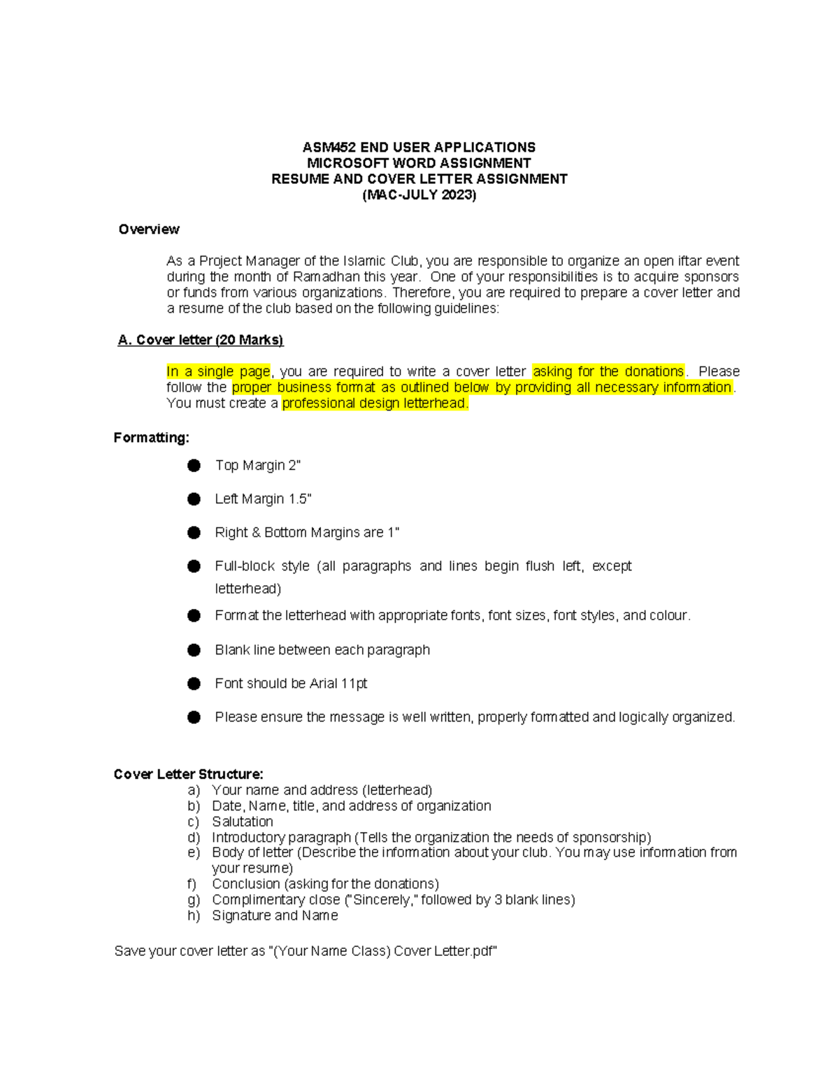 ASM452 IND 1 MAC JULY23 draft 2 - ASM452 END USER APPLICATIONS ...