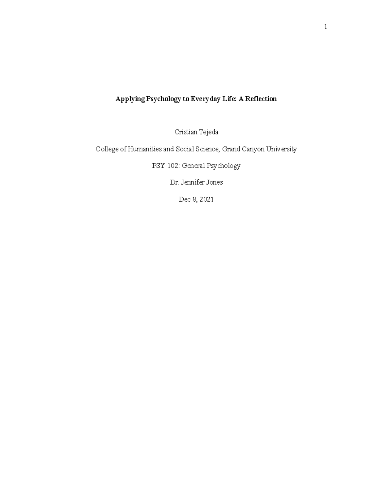Applying Psychology To Everyday Life A Reflection Grade A Applying applying-psychology-to-everyday-life-a-reflection-grade-a-applying