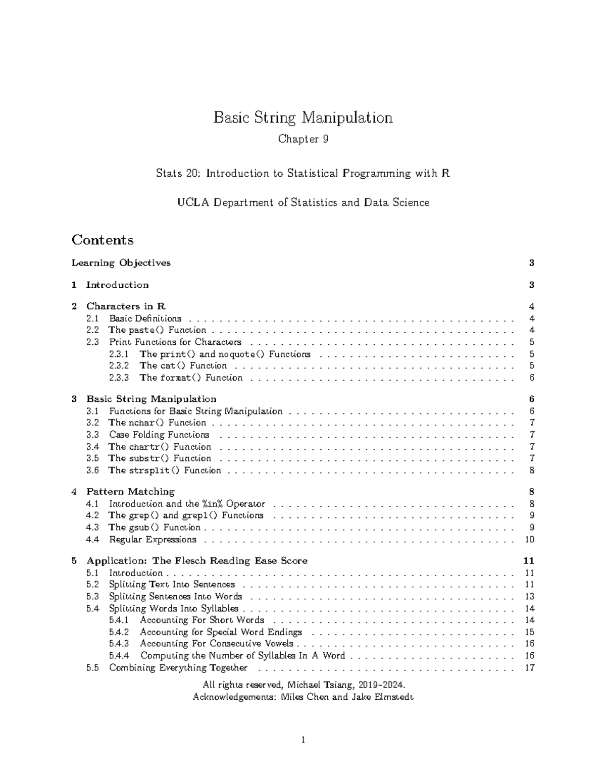 Chapter-9 - Notes - Basic String Manipulation Stats 20: Introduction to ...
