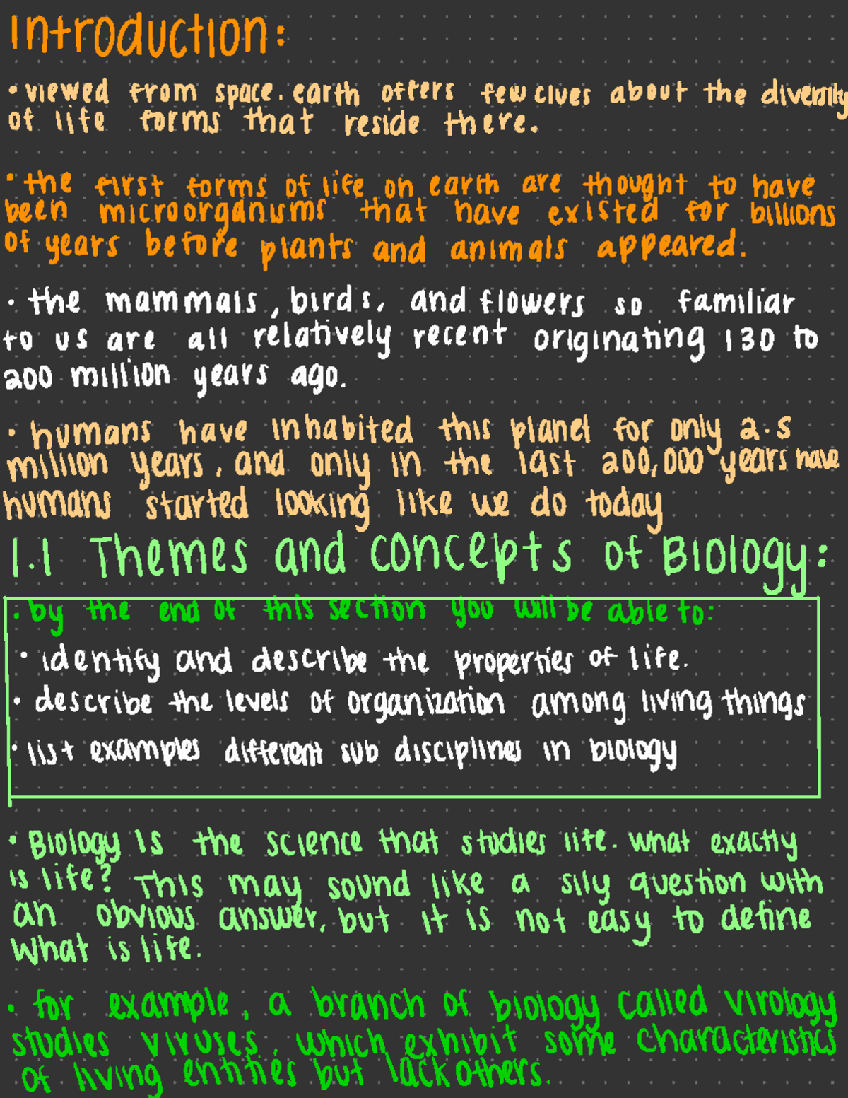Introduction To Biology Part 1 - BIOL 041 - Studocu