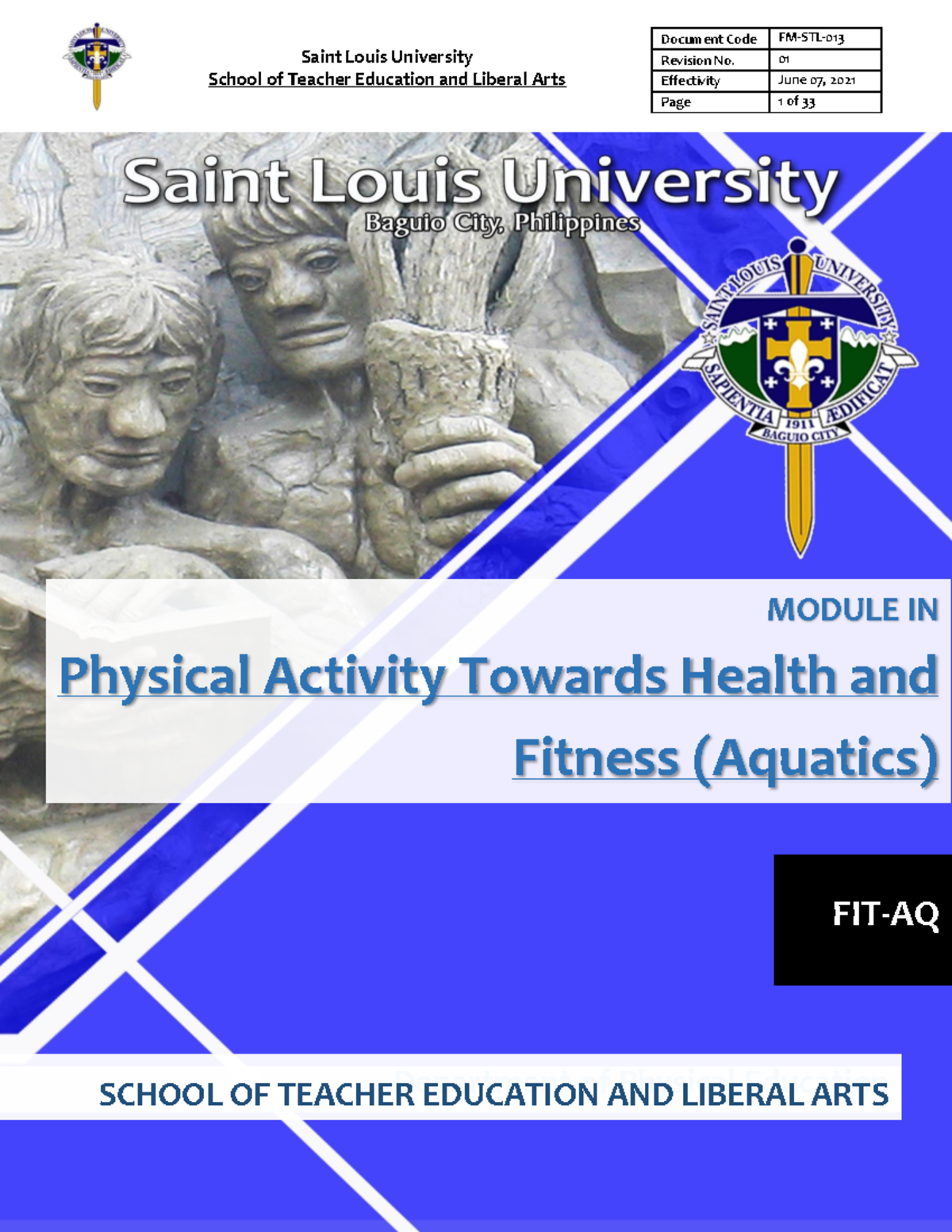 2021 FIT-AQ Course Learning Packets - Property of and for the exclusive use of SLU. Reproduction ...