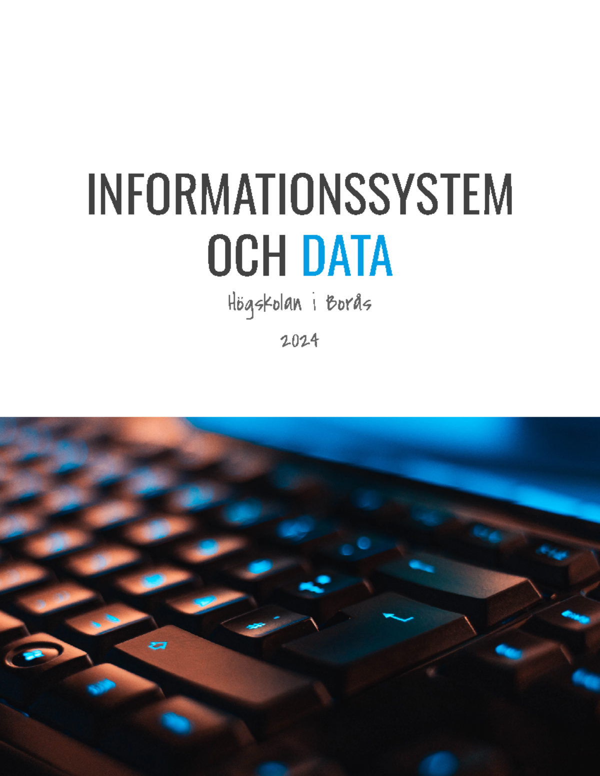 Informationssystem och data - tentaplugg - INFORMATIONSSYSTEM OCH DATA ...