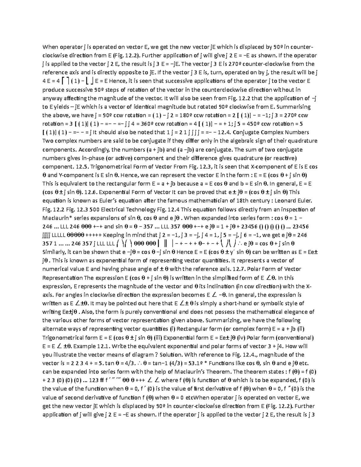 4 - electric - When operator j is operated on vector E, we get the new ...