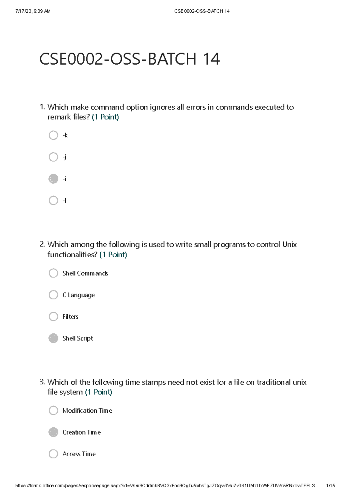 CSE0002-OSS- Batch 14 - notes - - Studocu