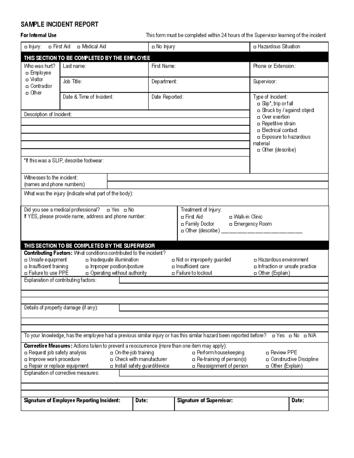 Sample Incident Report - Final Print Version (1) - SAMPLE INCIDENT ...