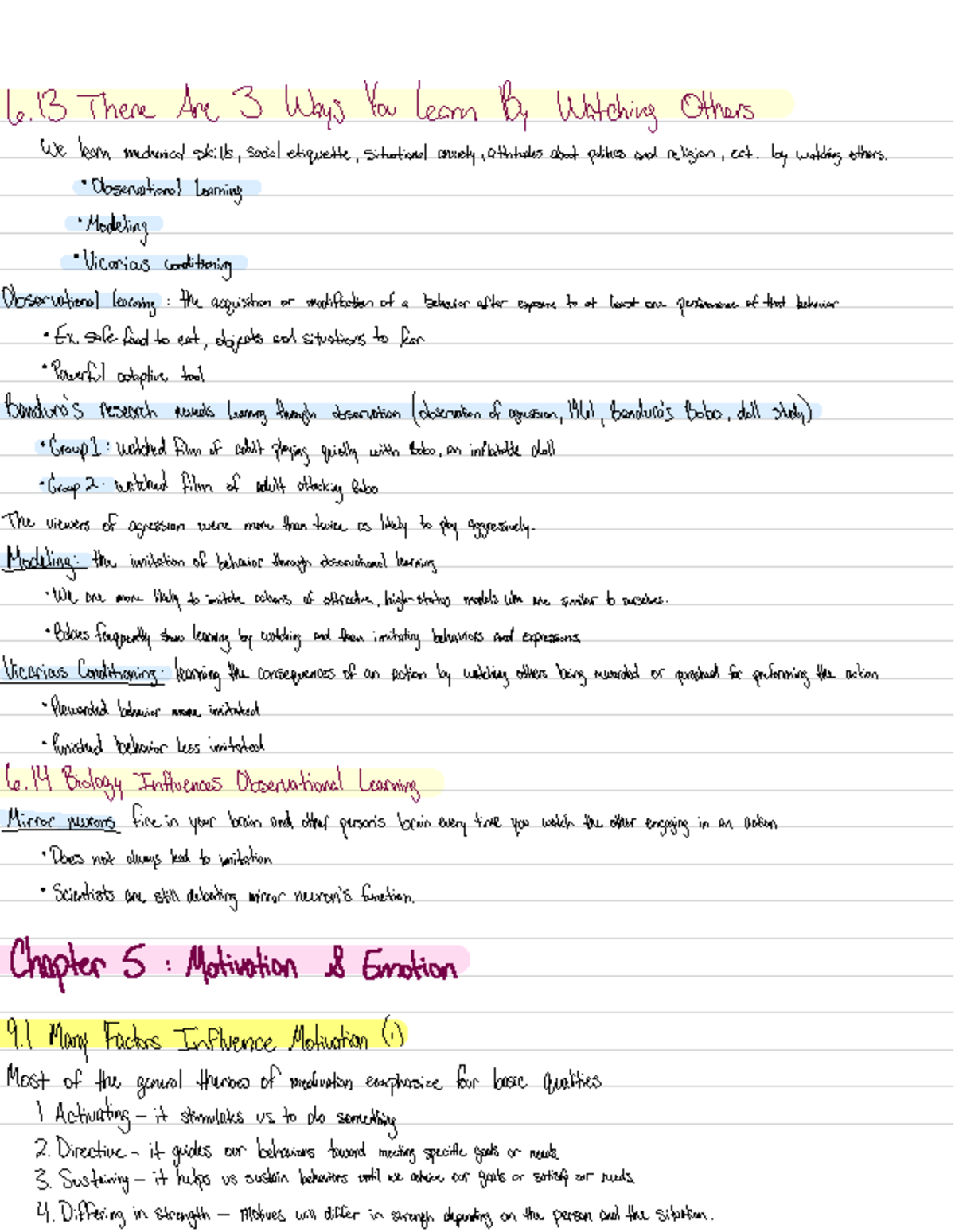 Chapter 5 General Psychology notes - 6. 13 There Are 3 Ways You Learn ...