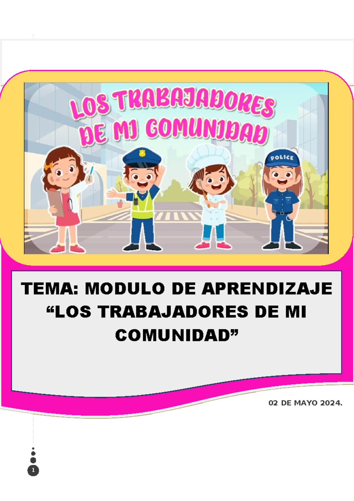 02 DE MAYO - 3 AÑOS - AAAAAA - TEMA: MODULO DE APRENDIZAJE “LOS ...