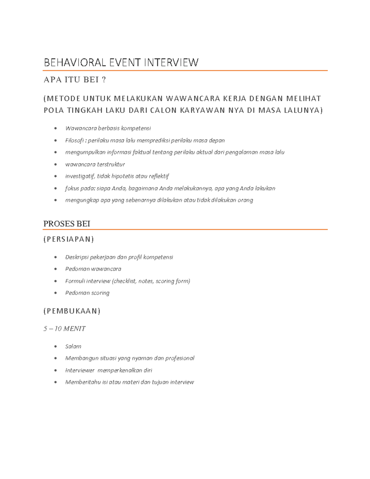 6 sandra tazulmilah BEI - BEHAVIORAL EVENT INTERVIEW APA ITU BEI ...