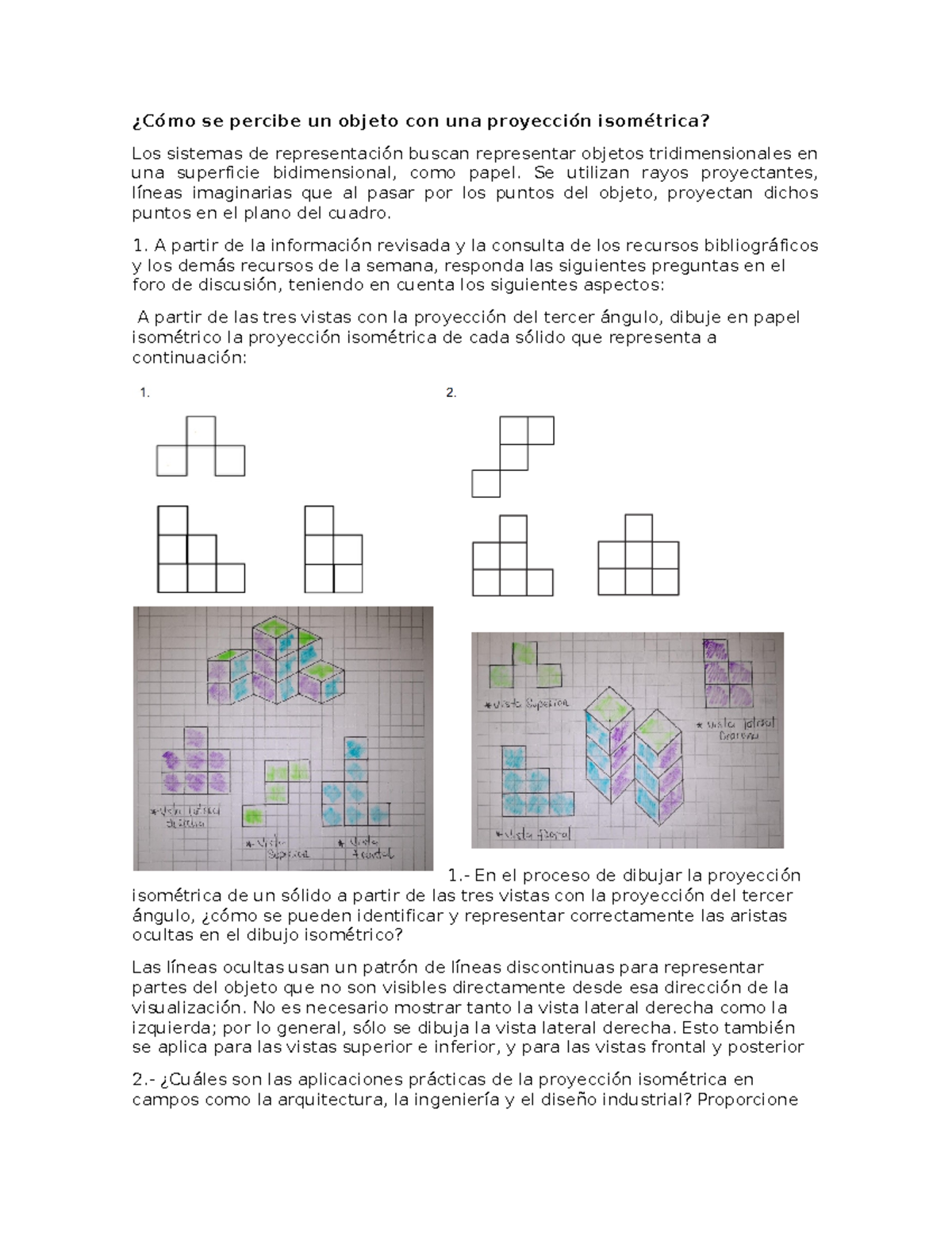 Semana 7 Algebra Lineal - ¿Cómo se percibe un objeto con una proyección ...