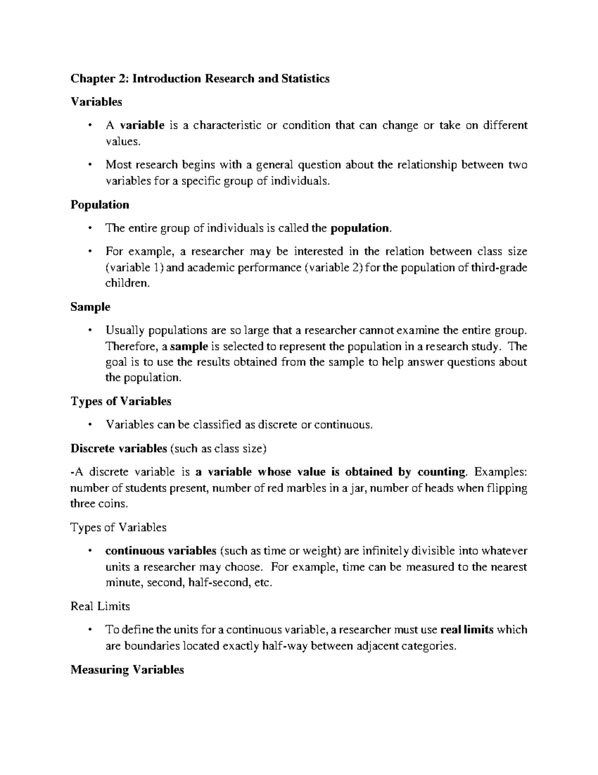 Research & Statistics - Chapter 2: Introduction Research and Statistics ...