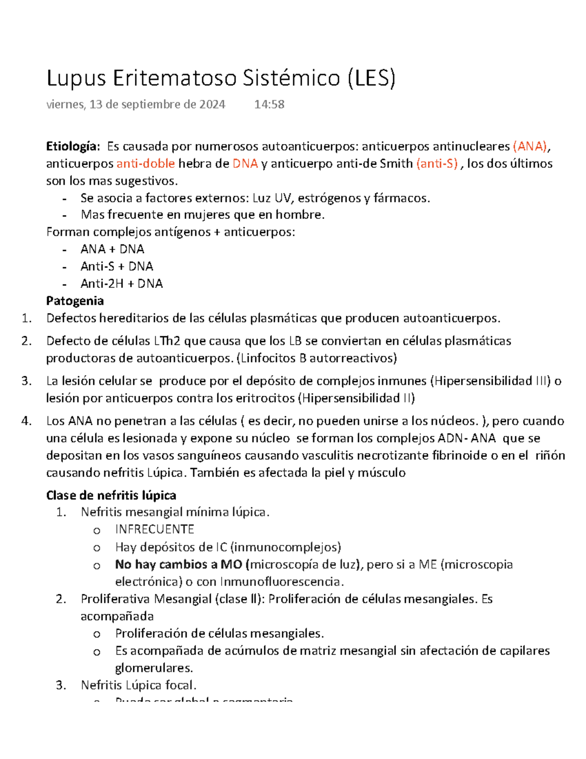 Lupus Eritematoso Sistémico (LES) - Etiología: Es causada por numerosos ...