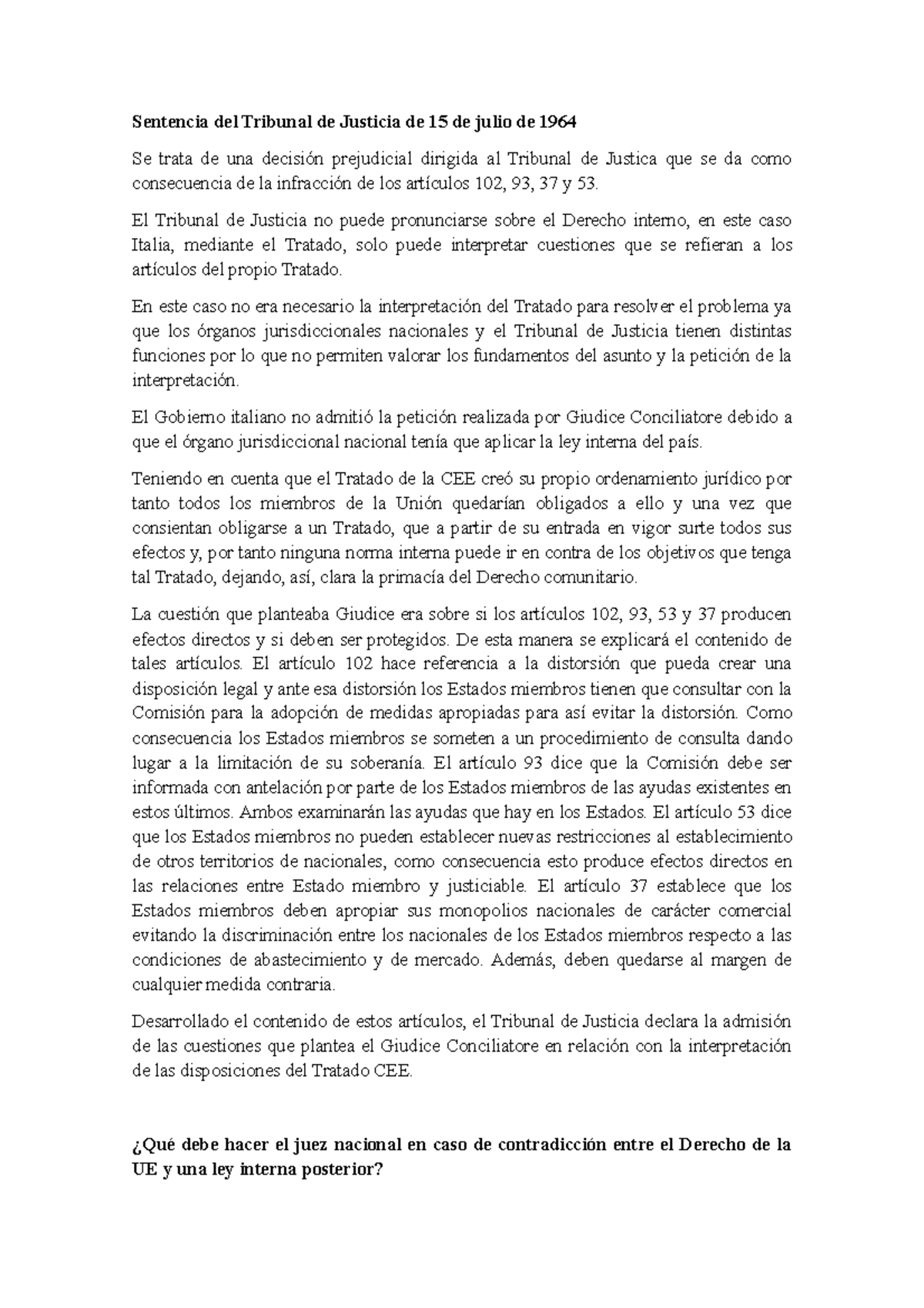 Práctica 1 García Julady - Sentencia del Tribunal de Justicia de 15 de ...