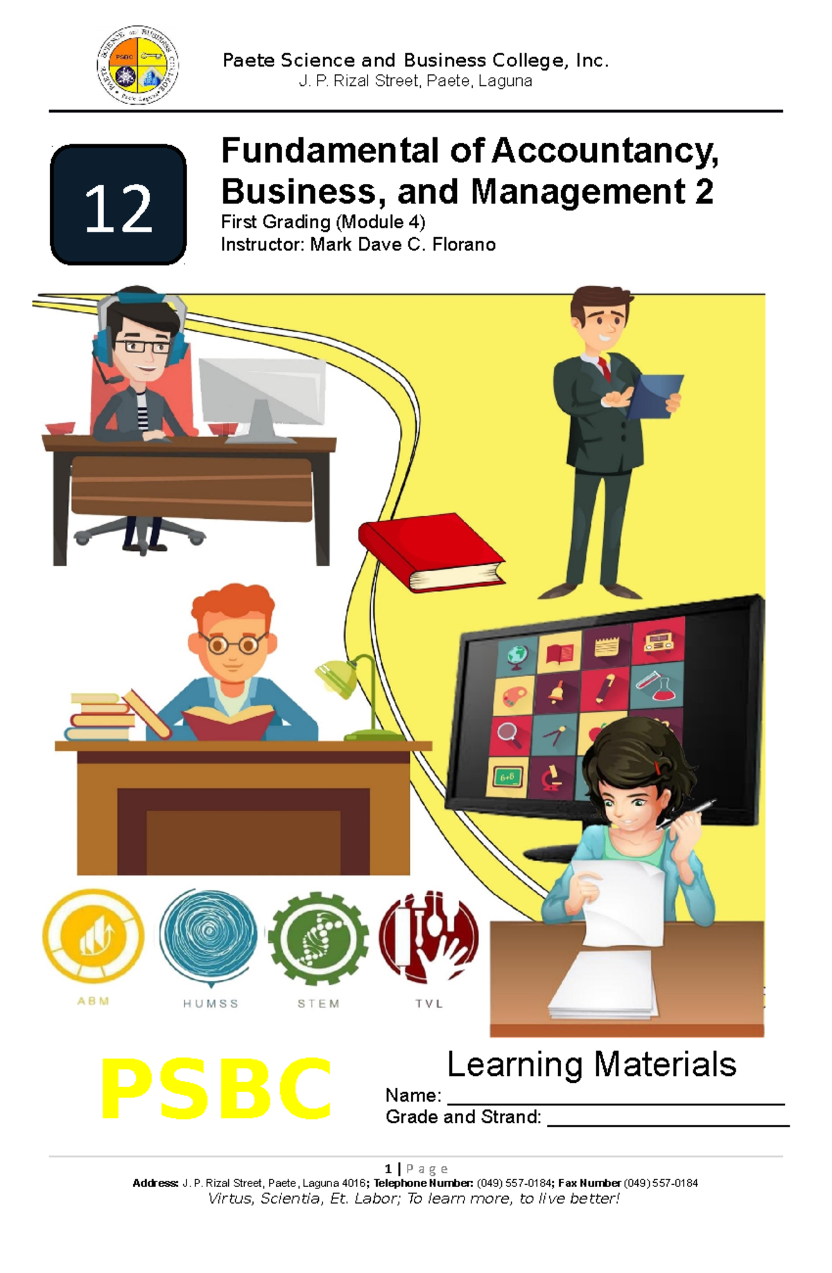 Module-4-FABM2 - Lecture notes 7 - Financial Management I - UBian - Studocu