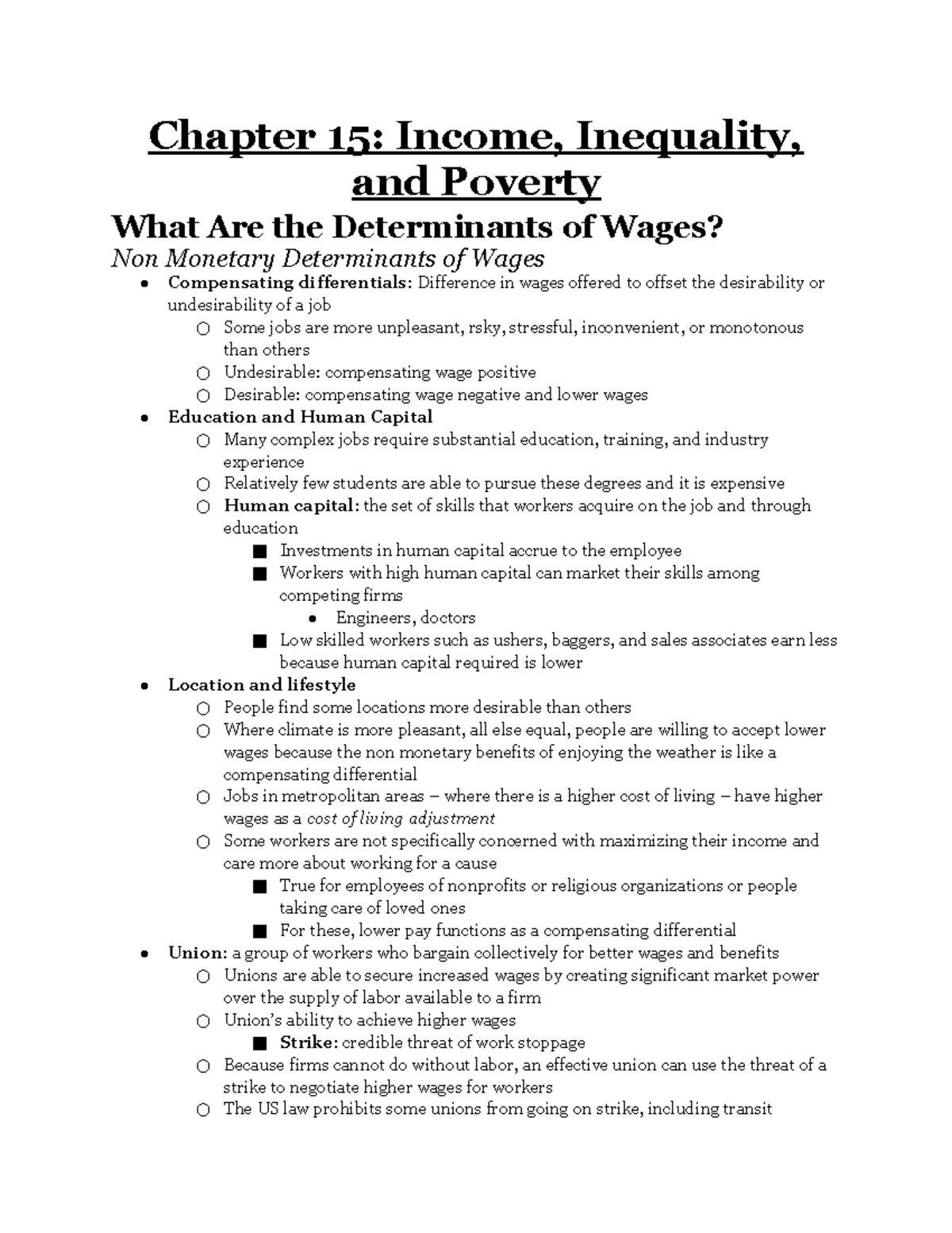 Chaper 15 Income, Inequality, and Poverty - Chapter 15: Income ...