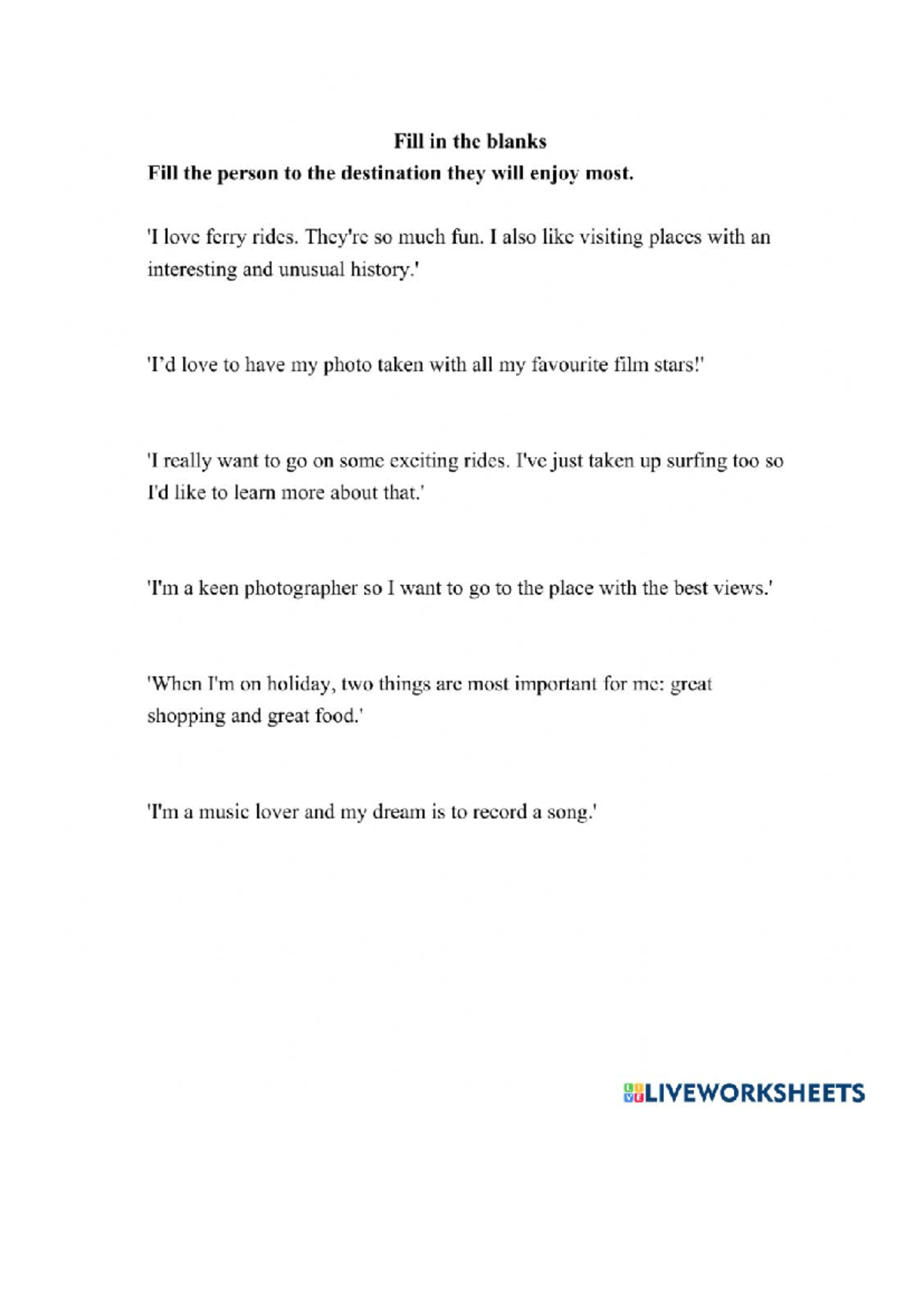 Document - Best book - Fill in the blanks Fill the person to the ...