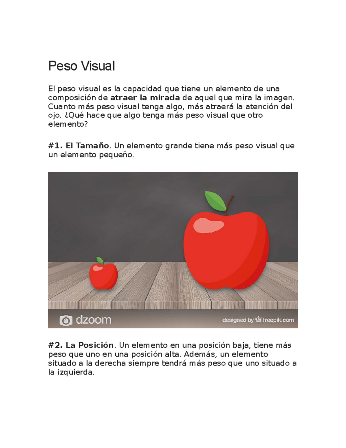 Peso Visual - libro - Peso Visual El peso visual es la capacidad que ...