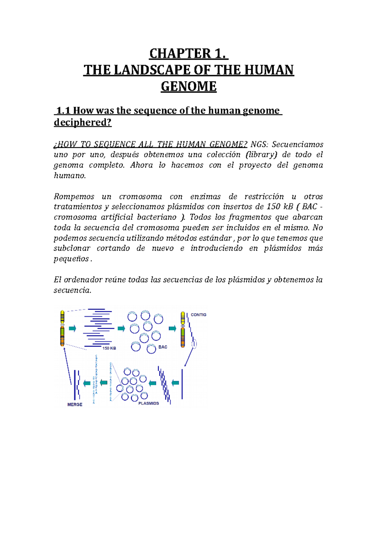 Chapter 1 - CHAPTER 1. THE LANDSCAPE OF THE HUMAN GENOME 1 How was the ...