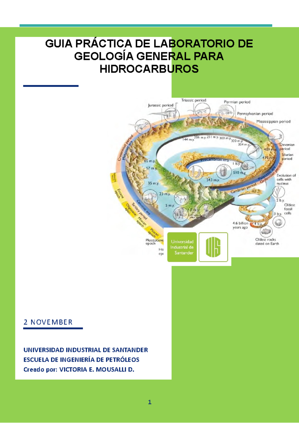Mousalli Laboratorio 6 - GUIA PRÁCTICA DE LABORATORIO DE GEOLOGÍA ...