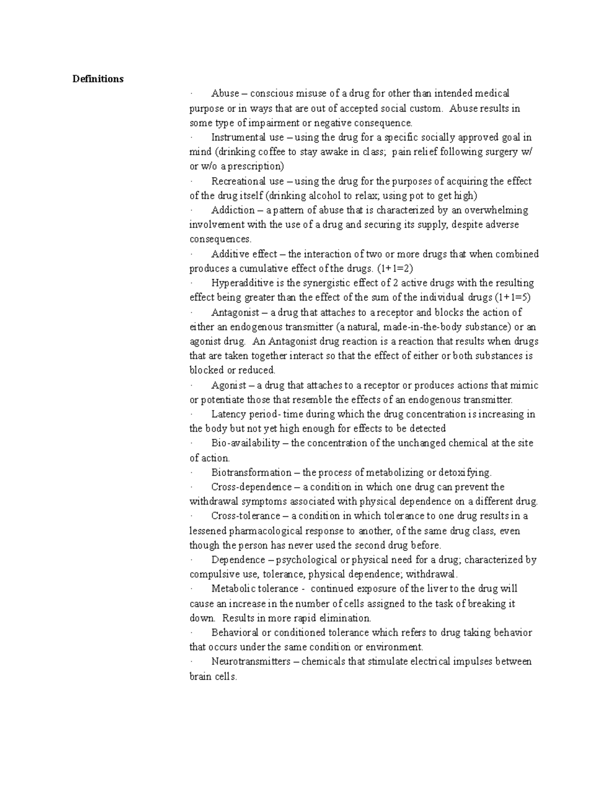 E-Lecture #2 - These sections of lecture notes include all definitions ...