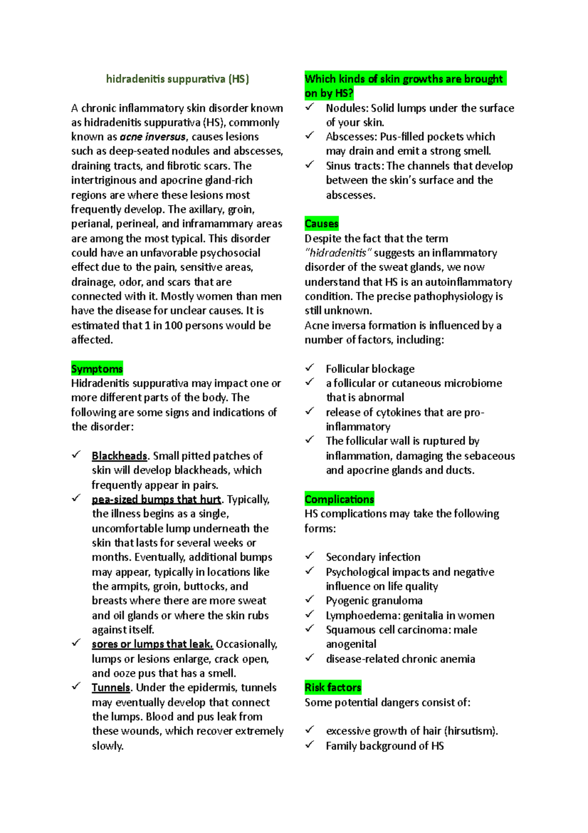 Hidradenitis suppurativa - The intertriginous and apocrine gland-rich ...