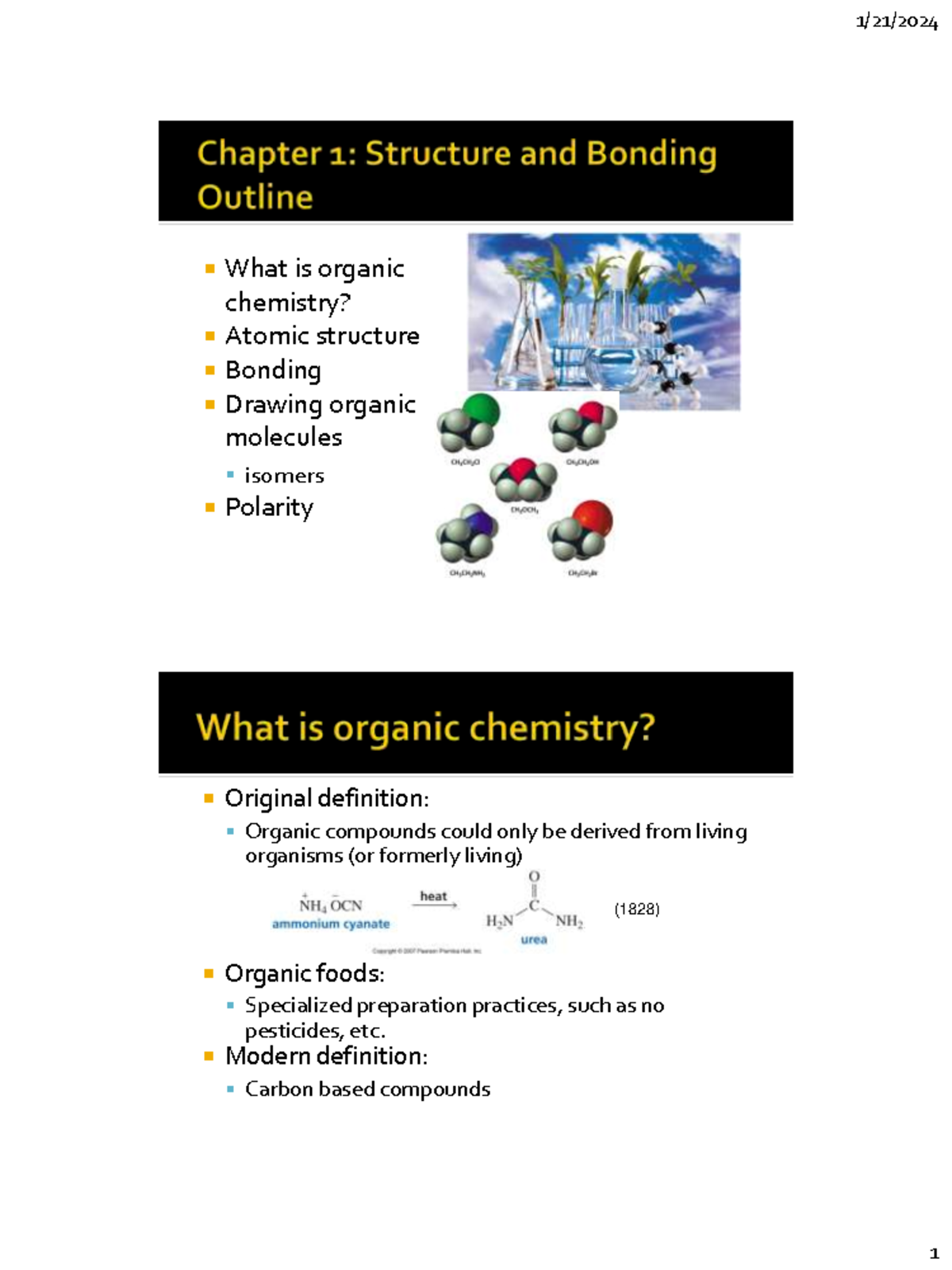 Chap 1 - Chapter 1 - What is organic chemistry? Atomic structure ...