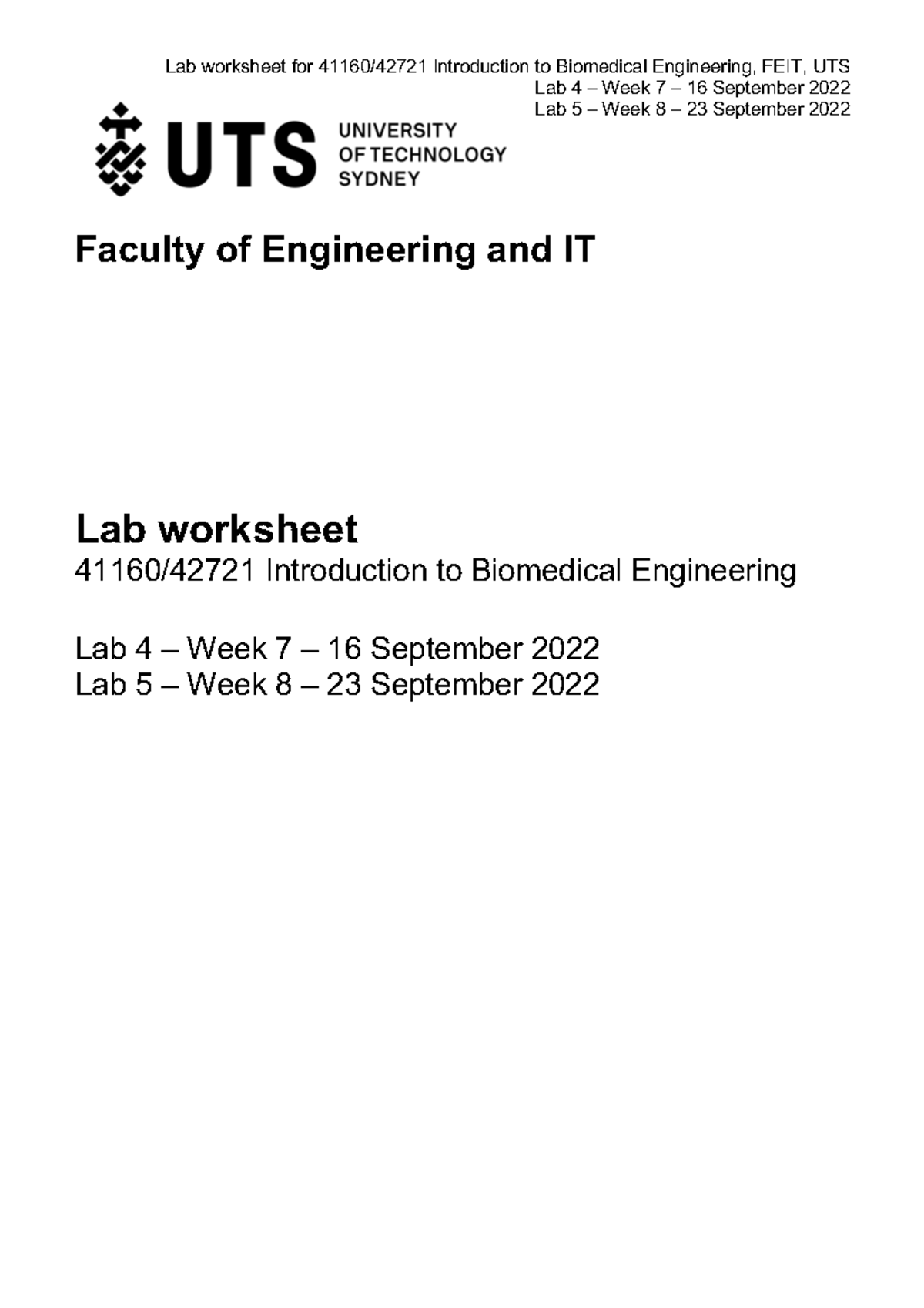 Biomed Lab worksheet Week 7 and 8 - BSA and Image J - Lab 4 – Week 7 ...