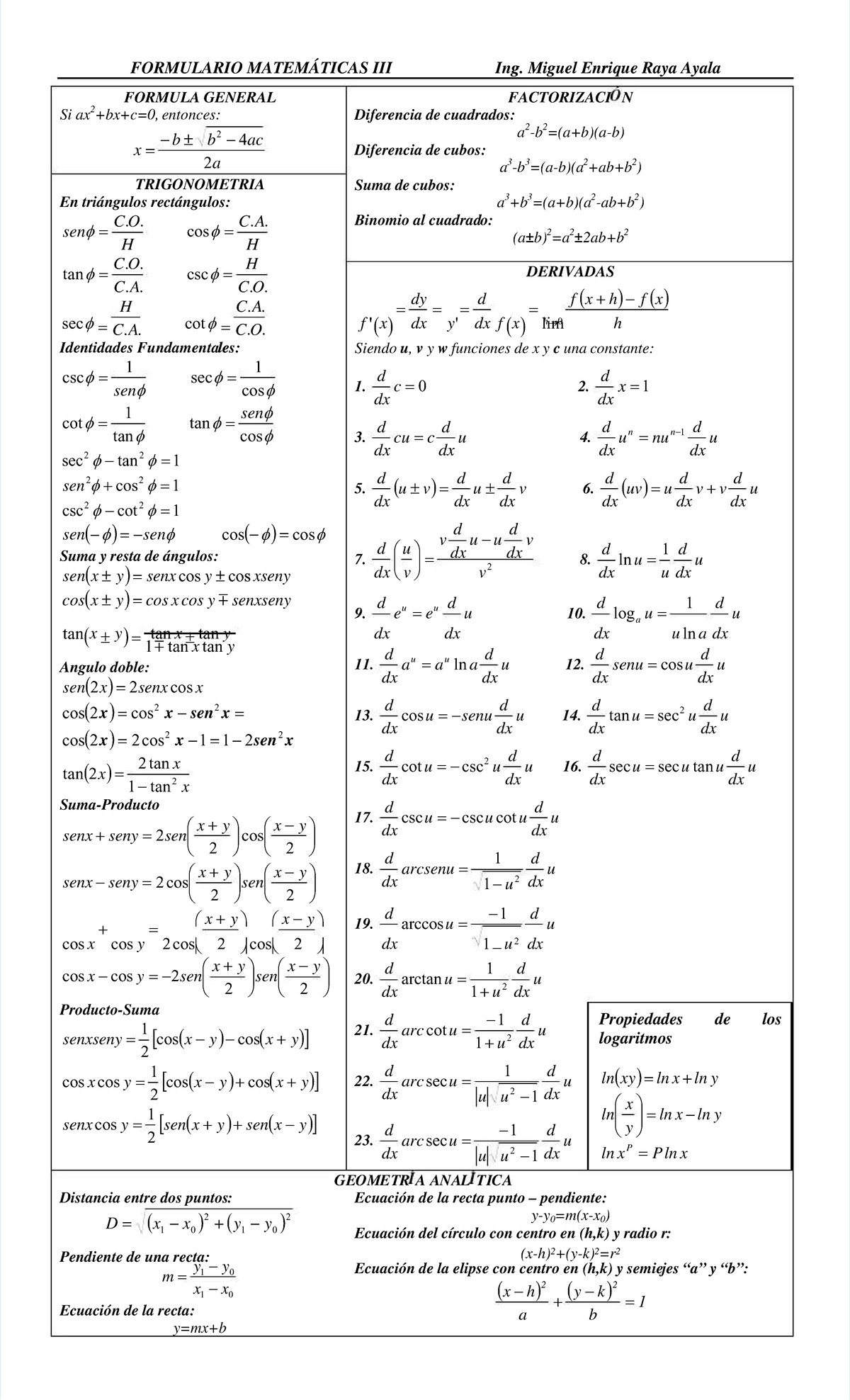 Pdf-formulario-matematicas-iii compress - CK\BZEA\DK BAXJBÁXDFAV DDDCK ...
