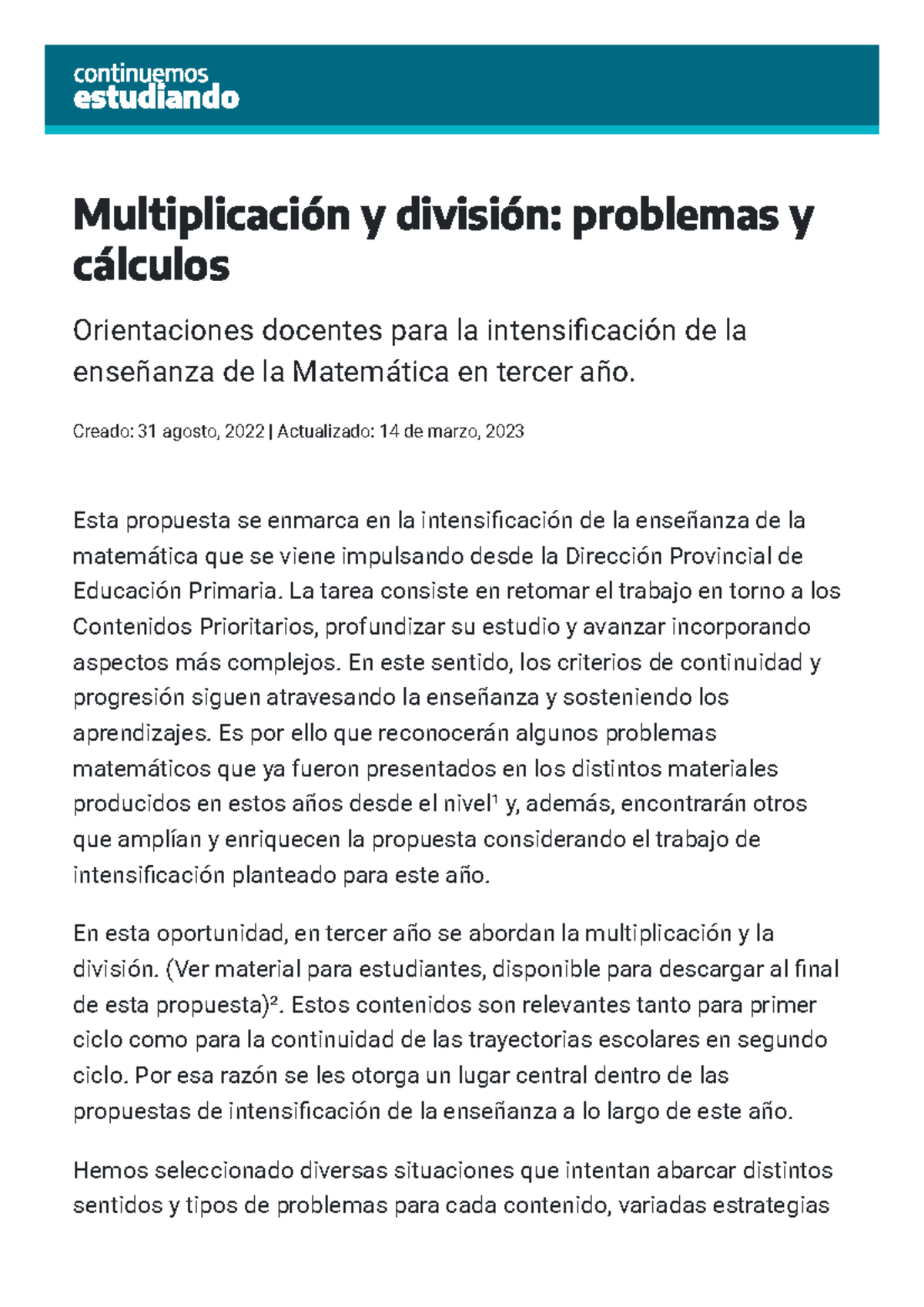 Multiplicacion y division problemas y calculos primaria matematica ...