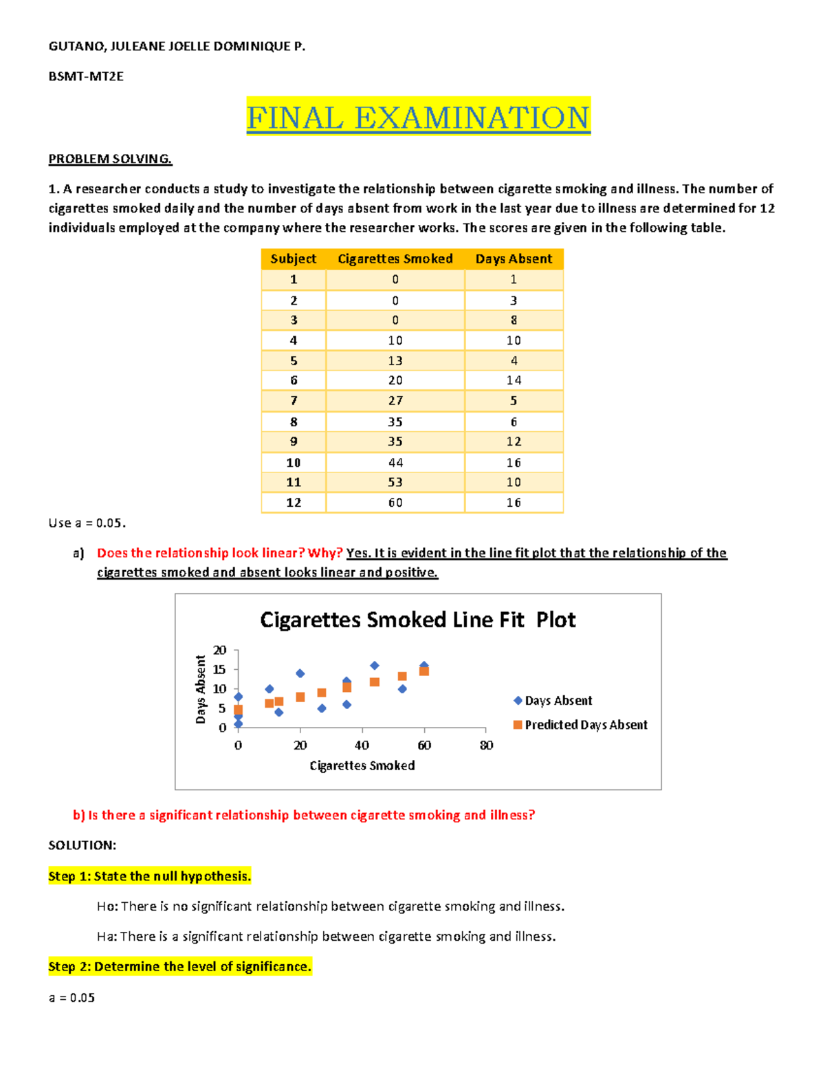 Biostatistics ( Final Examination) - Medical Technology - Studocu