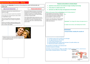 WORK Sheet A Human growth and development through life stages copy - A ...