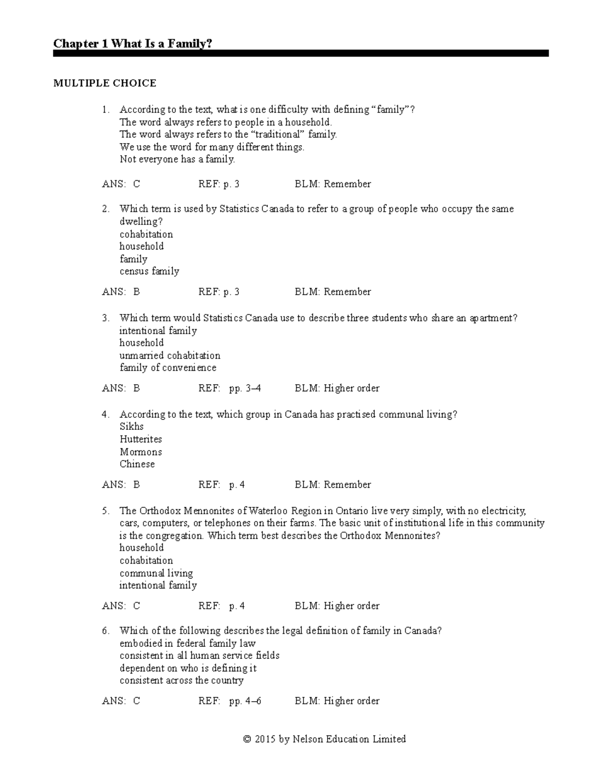 Sample/practice exam 2019, questions and answers - Chapter 1 What Is a ...