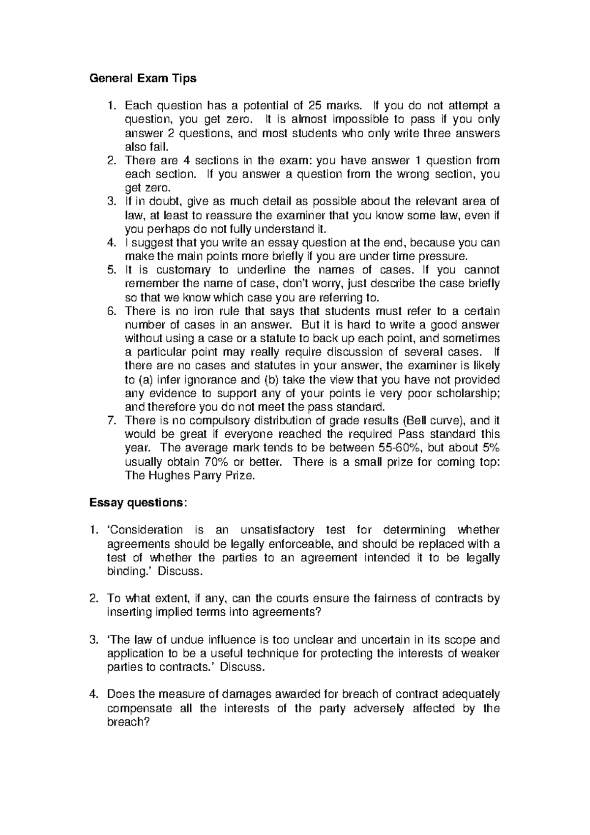 General Exam Tips General Exam Tips Each Question Has A Potential Of general-exam-tips-general-exam-tips-each-question-has-a-potential-of